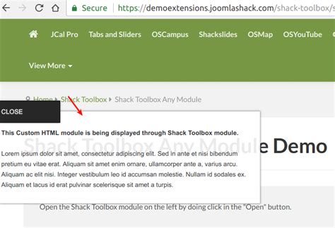 Embed Any Module In Joomla With Shack Toolbox Joomlashack