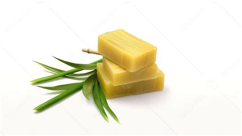 Lemongrass Soap In Soapbox 3d Render On White Powerpoint Background For