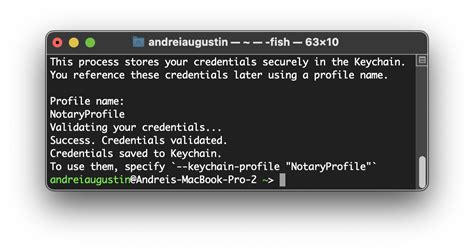 Preparing The Notarization Profile Omnis Technical Notes