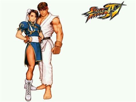 Street Fighter Chun Li And Ryu Kiss