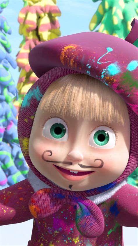 ماشا مسرورة لكنها تزعج الآخرين بماذا ؟ 😒 ماشا و الدب