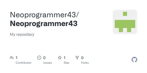Github Neoprogrammer43neoprogrammer43 My Repositary