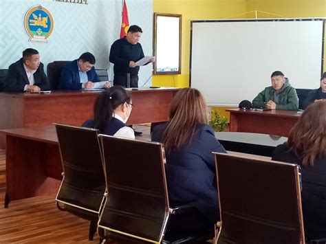 Булган аймгийн ИТХ ын дарга Д Эрдэнэбатаар ахлуулсан ажлын хэсгийнхэн