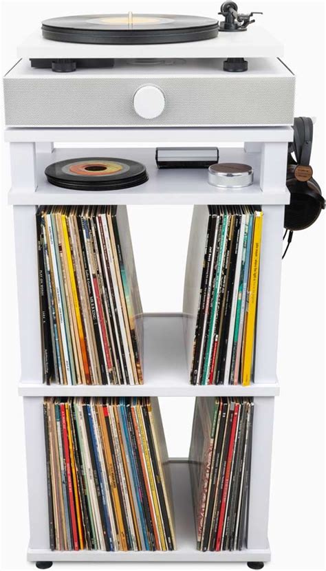 Andover Audio Spinstand Audio Component And Record Rackstand White