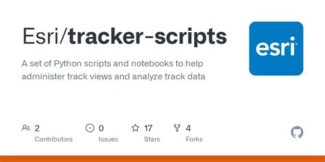 github esri tracker scripts a set of python scripts and notebooks to help administer track