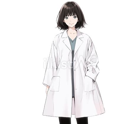 白衣を着た女性のイラストイラスト No 24203908無料イラストフリー素材ならイラストAC