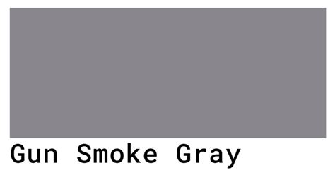 Gun Smoke Gray Color Codes The Hex RGB And CMYK Values That You Need