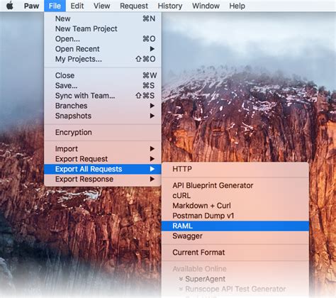 Export To Raml Rapidapi For Mac Documentation