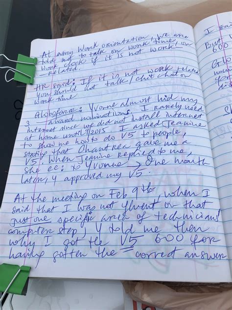 Beautiful Handwriting In An Open Notebook