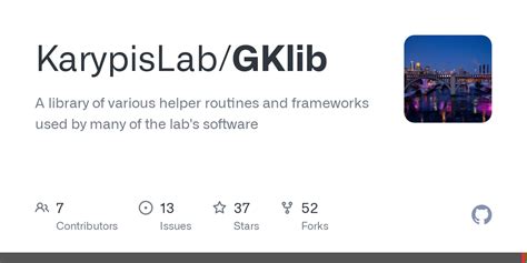 GitHub KarypisLab GKlib A Library Of Various Helper Routines And
