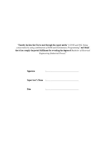 A Dnr And Dgs Sizing Concurrently By Using Combination Of Som And Evolutionary Programming