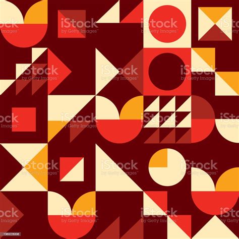 중반 세기 복고풍 60 년대와 70 년대 스타일 벡터 원활한 패턴 기하학적 직물 또는 패브릭 프린트 미니멀 리스트 디자인 패턴에 대한 스톡 벡터 아트 및 기타 이미지