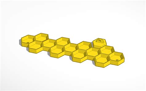 3d Design Honeycomb For Keys Tinkercad