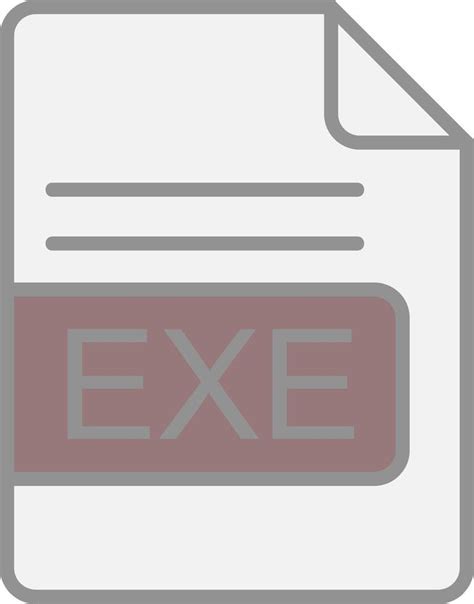 Exe File Format Line Filled Light Icon 44095831 Vector Art At Vecteezy