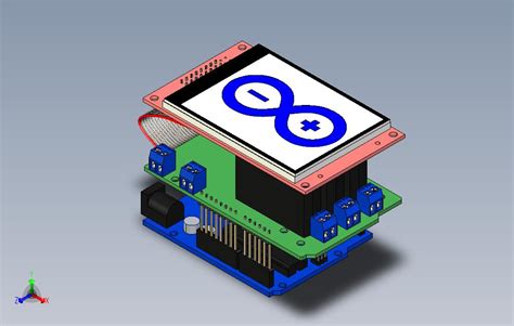 arduino盾盾 step 模型图纸免费下载 懒石网