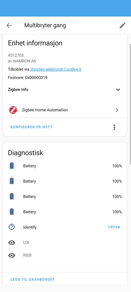 Namron Zigbee Switch Zigbee Home Assistant Community