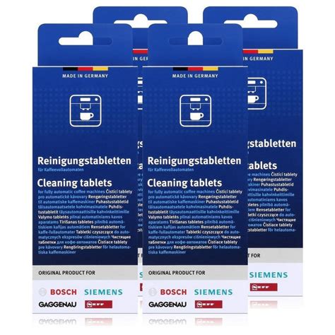 BOSCH 4x Bosch TCZ6001 Reinigungstabletten für Kaffeevollautomaten ...