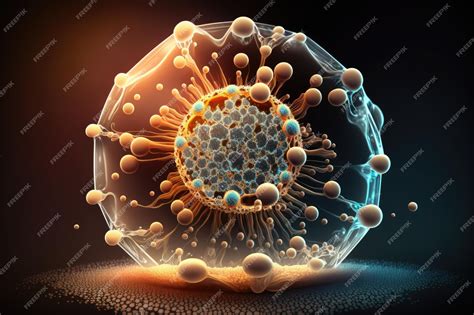 Premium Photo Microscopic Scientific Research Of Tiny Particles In Form Of Nanotechnologies