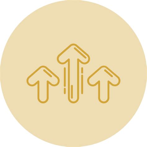 Increase Line Yellow Circle Icon 41655895 Vector Art At Vecteezy