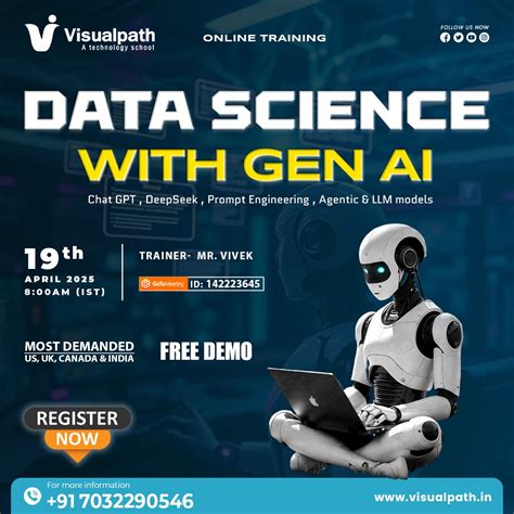 Visualpath 🚀 Free Demo Data Science With Generative Ai Online Training ️join Link