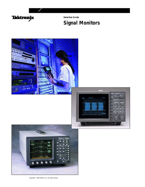 Tektronix Wfm1125 Data Sheet