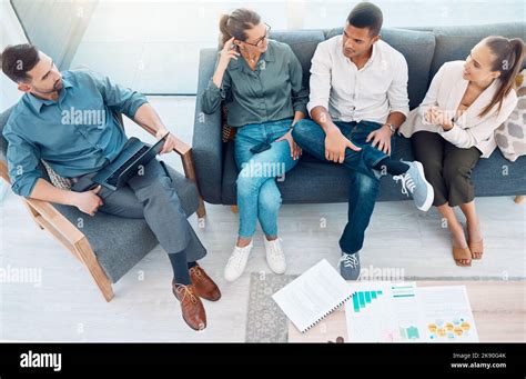 Brainstorming Team And Conversation For Startup Company Planning And