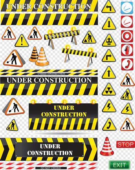 Señales De Advertencia De Carretera En Construcción Png Pngwing