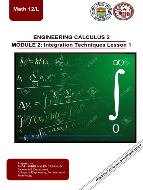 module 2 lesson 1 integration techniques pdf