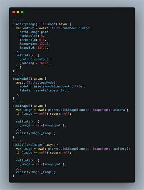 build image classifier tensorflow lite and flutter