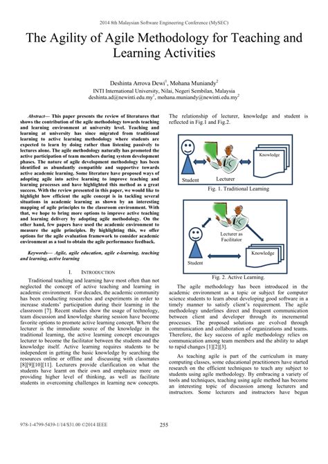 Pdf The Agility Of Agile Methodology For Teaching And Learning Activities