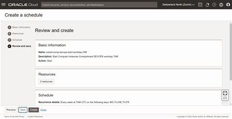 Oracle Cloud Infrastructure Resource Scheduler First Release