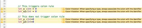 Colon Rule Not Triggered When Badly Formatted Assignment Operator Is Used In Declaration