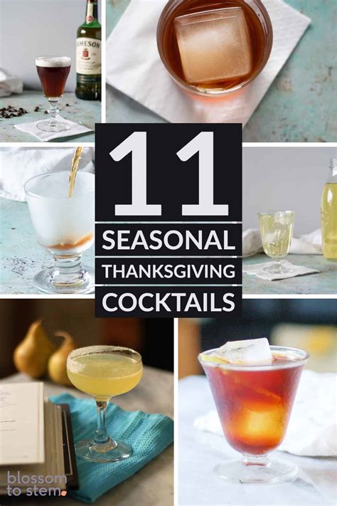 Thanksgiving Cocktails For Your Dranksgiving Blossom To Stem