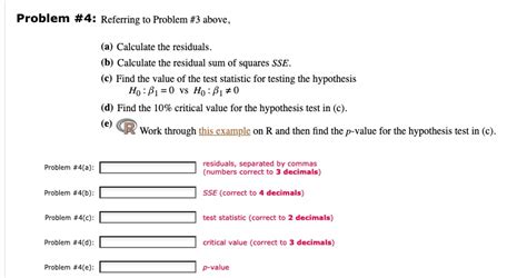 Solvedproblem 4 Referring To Problem 3 Above A Calculate The