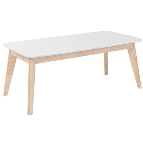 Table Basse Blanche Pied Bois