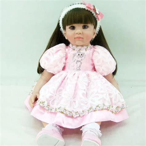 Silicone Cotton Dolls 2017 Hot Sale Lovely Mini Model Girl Doll With