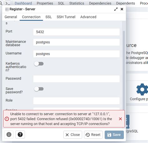 Help On Pgadmin Server Connection · Issue 5976 · Pgadmin Orgpgadmin4