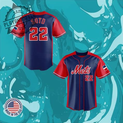 New York Mets Juan Soto Dominican Republicthemed Limited Edition Baseball Jersey Playandstyle