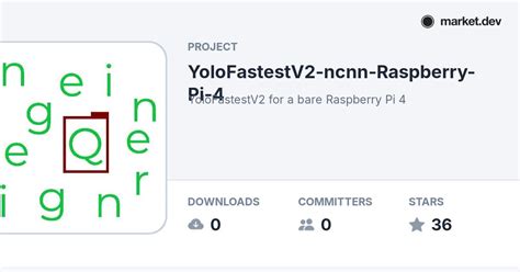 Yolofastestv2 Ncnn Raspberry Pi 4 Ecosystem Directory Marketdev