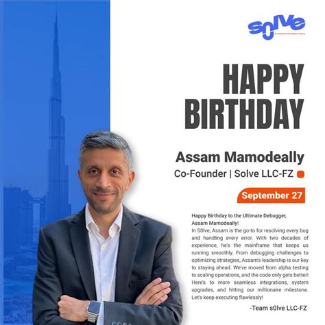 Sanjay Taskar On Linkedin Happy Birthday To Our Incredible Co Founder