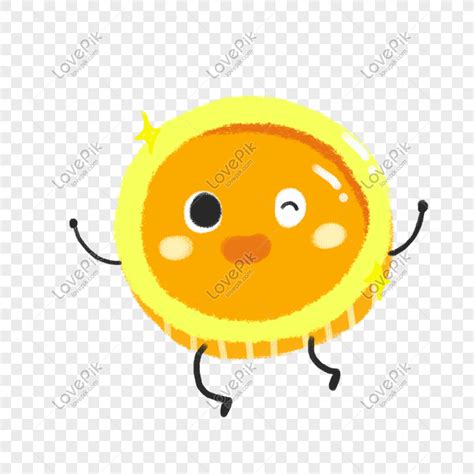 손으로 그린 귀여운 금화 그림 Png 일러스트 무료 다운로드 Lovepik