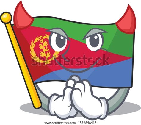 Cartoon Character Flag Eritrea On Devil Stock Vector Royalty Free Shutterstock