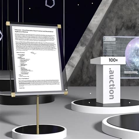 ethereum whitepaper signed by vitalik buterin r nft