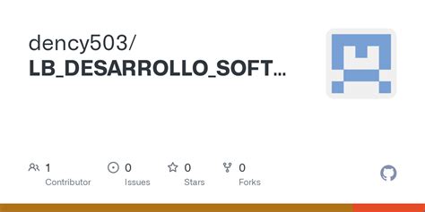 GitHub Dency LB DESARROLLO SOFTWARE