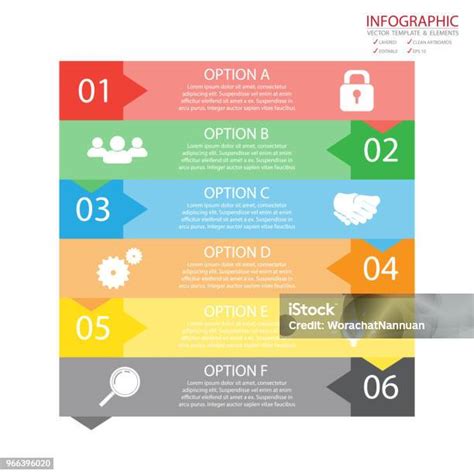 벡터 화살표 라인 인포 그래픽을 설정합니다 성장 도표 그래프 프레 젠 테이 션 차트에 대 한 템플릿 옵션 부품 단계 사업 성공