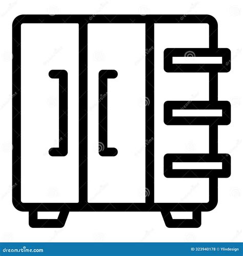 Server Rack Icon Depicting Data Storage Stock Illustration Illustration Of Hosting
