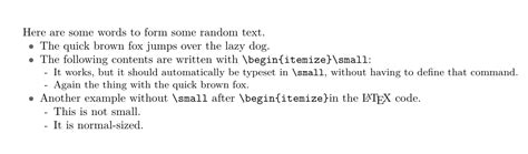 fonts how to define all text in the itemize level 2 be typeset in