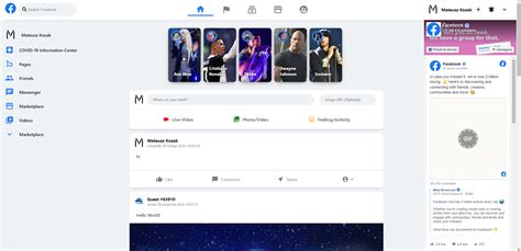 GitHub MatiMatik React Facebook Clone React Facebook Clone Typescript Sass