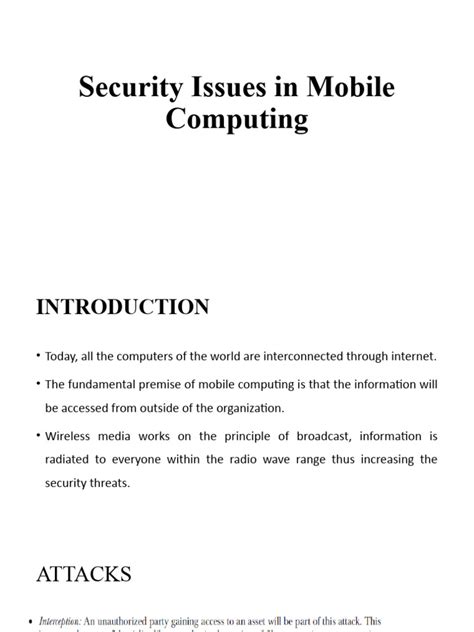 Security Issues In Mobile Computing Pdf Key Cryptography Cryptography