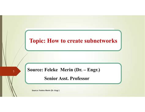 Ip Address Subnetting Pdf Computer Networking Computing